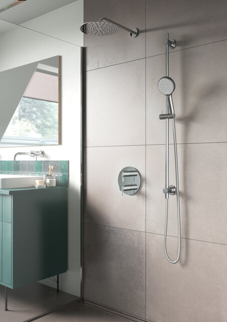 Silhouet Chrome SR1 - Complete concealed shower system [https://damixa.com]